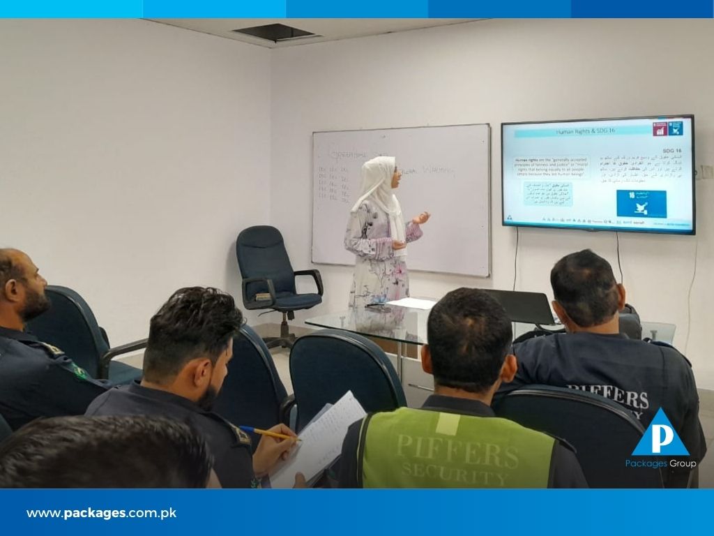 Training sessions were conducted for the security personnel at Packages ...